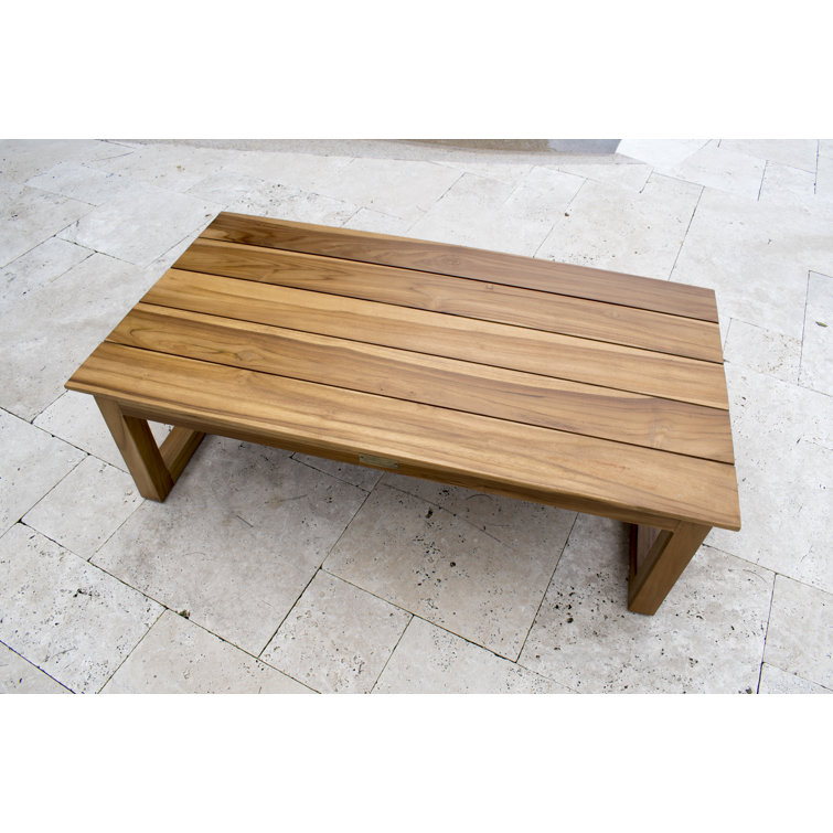 Panama Jack Rectangular Teak Outdoor Coffee Table | Wayfair